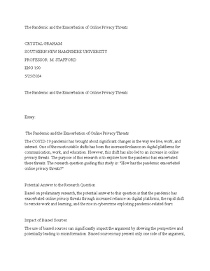 ENG 190 Research Question Template - ENG 190 Research Question Template ...