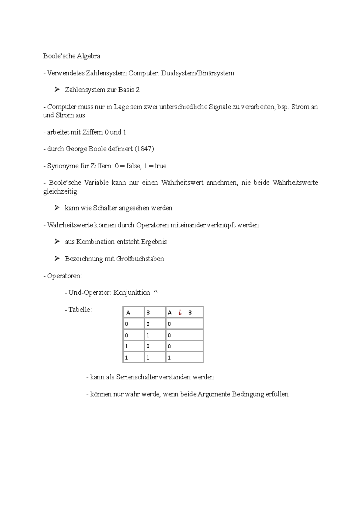 Boolesche Algebra - Boole’sche Algebra Verwendetes Zahlensystem ...