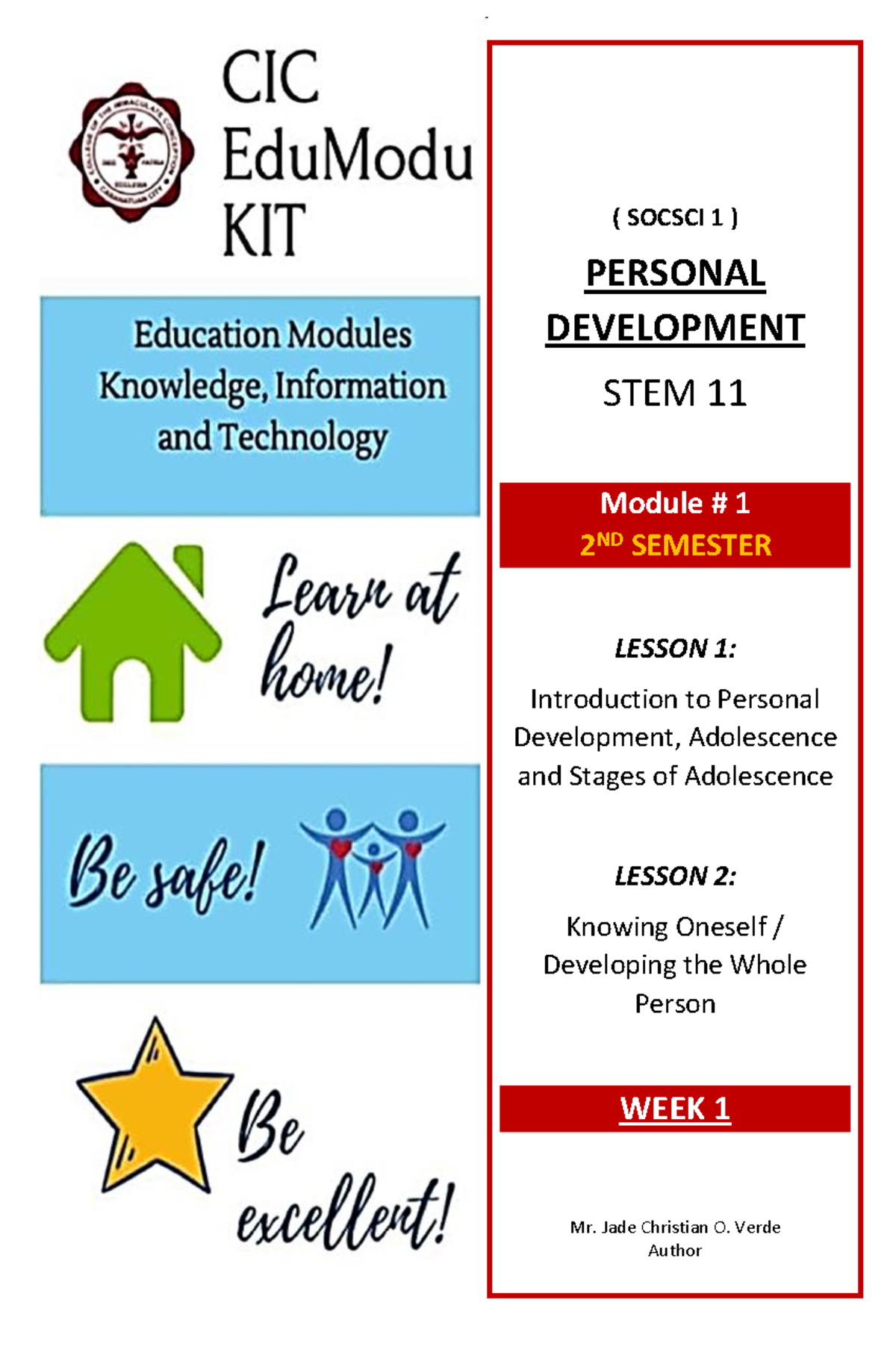 M1- Socsci 1 - Module 1 - SENIOR HIGH SCHOOL DEPARTMENT Socially Responsible Leaders Making a ...