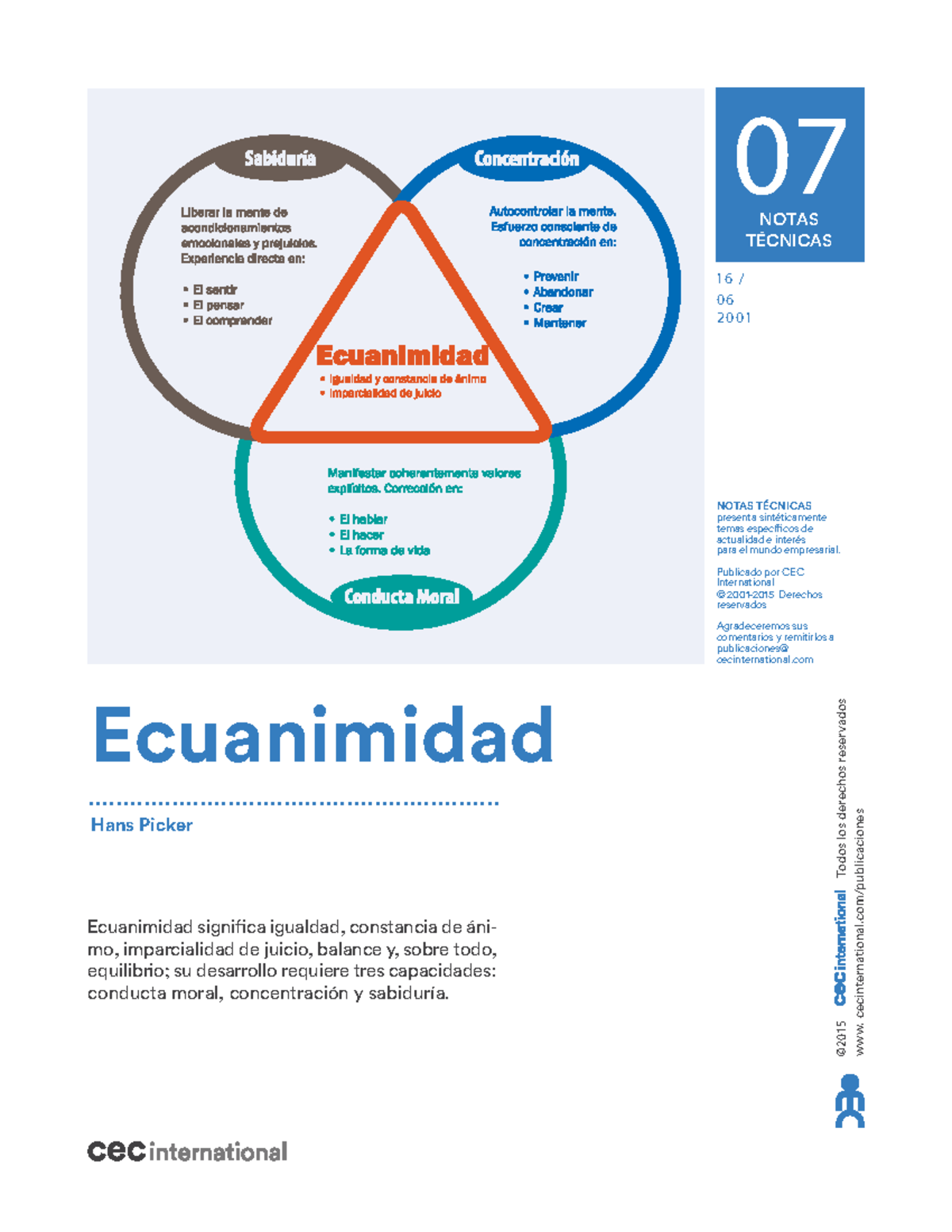 Lenguaje Y Pensamiento Crítico - Ecuanimidad - Ecuanimidad Ecuanimidad signi ca igualdad ...