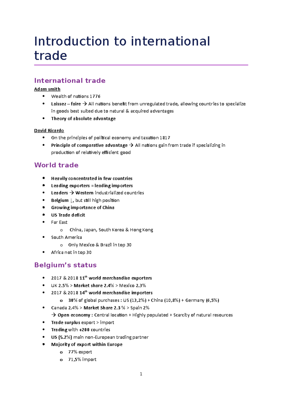 International-Trade-Trade - Introduction to international trade ...
