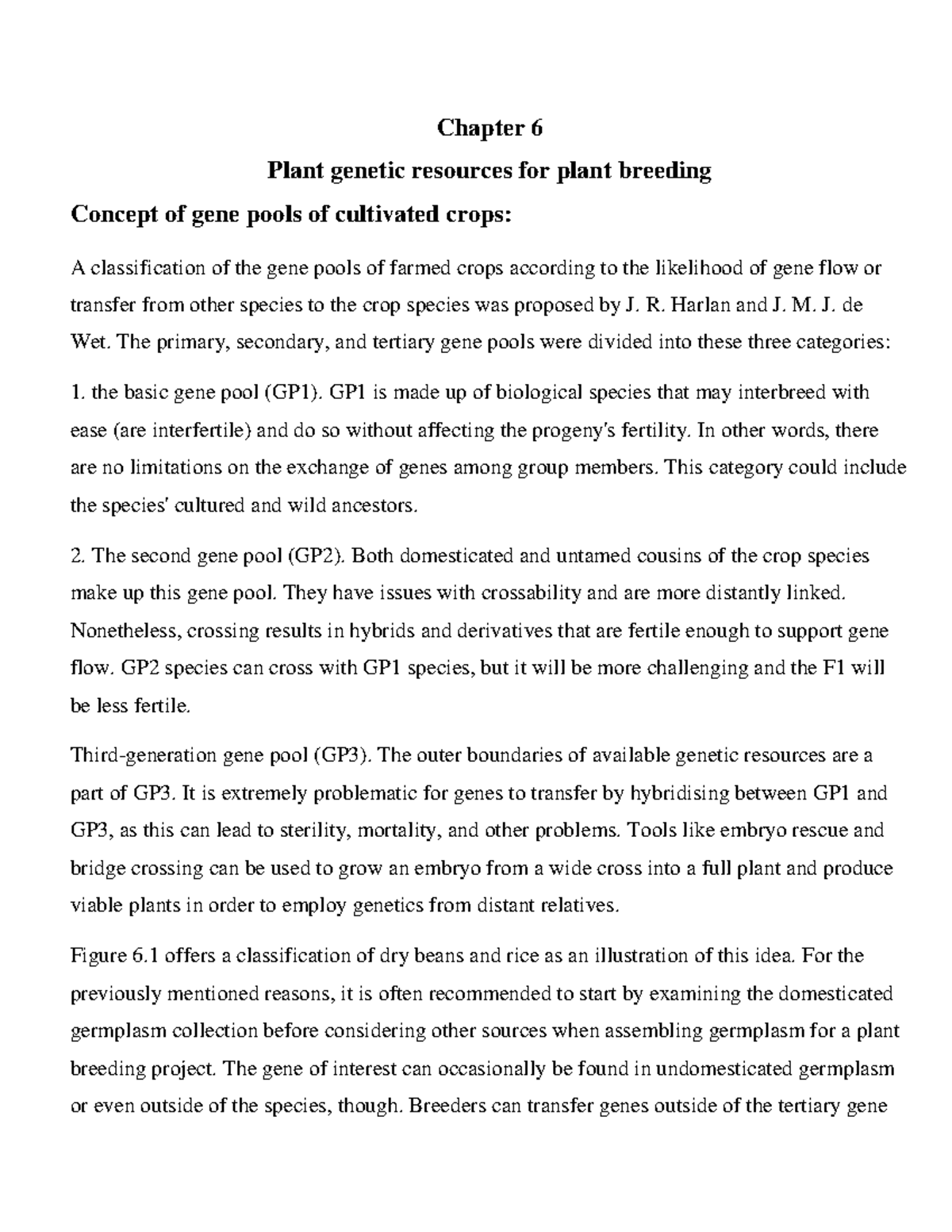 Principles of plant genetics and breeding 39 - Chapter 6 Plant genetic ...
