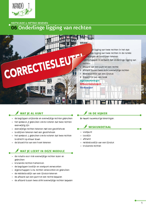 Correctiesleutel module 11 - Nando 1 Inhoud Instap 1 Rekenen met ...