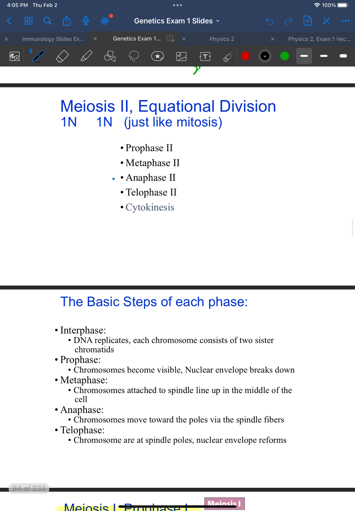 Meiosis notes genetics - BIOL 3451 - Studocu
