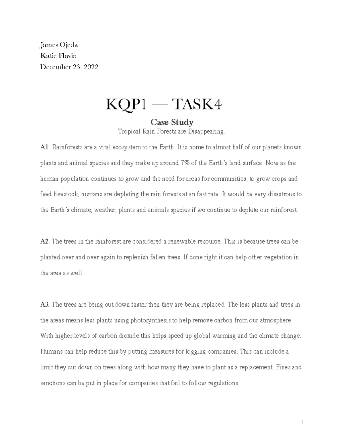 KQP1 TASK4 - Complete - James Ojeda Katie Flavin December 23, 2022 KQP1 ...