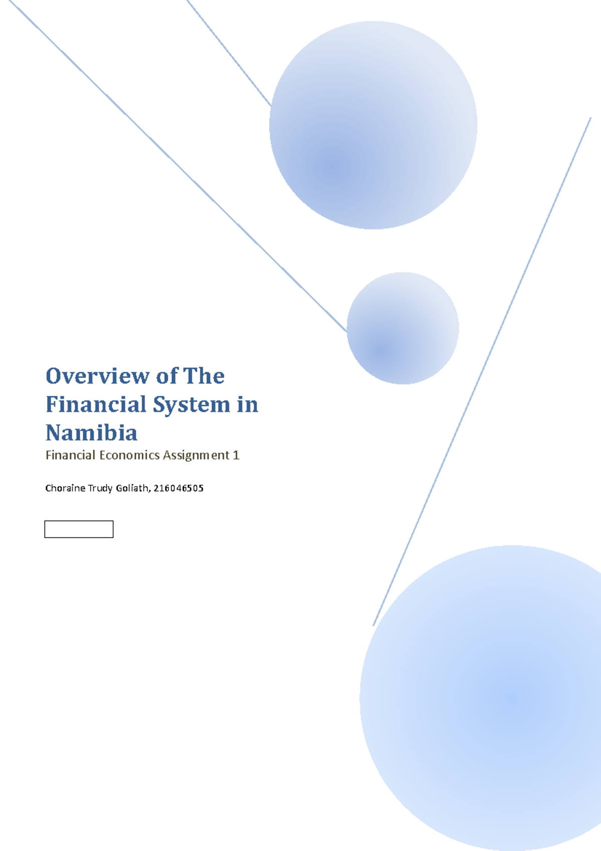 216046505 Financial System in Namibia - Overview of The Financial ...