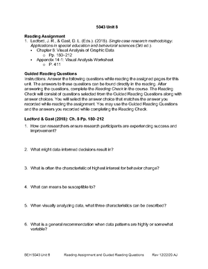 BEH 5043 unit 3 Notes - BEH 5043- UNIT 3 NOTES B. Derivative measures ...