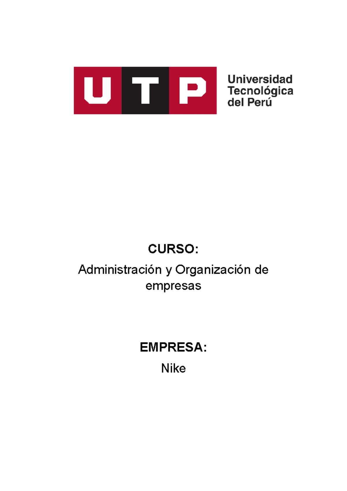 Analisis Interno DE LA Empresa NIKE ( Peste, FODA Y Amofhit) - CURSO ...