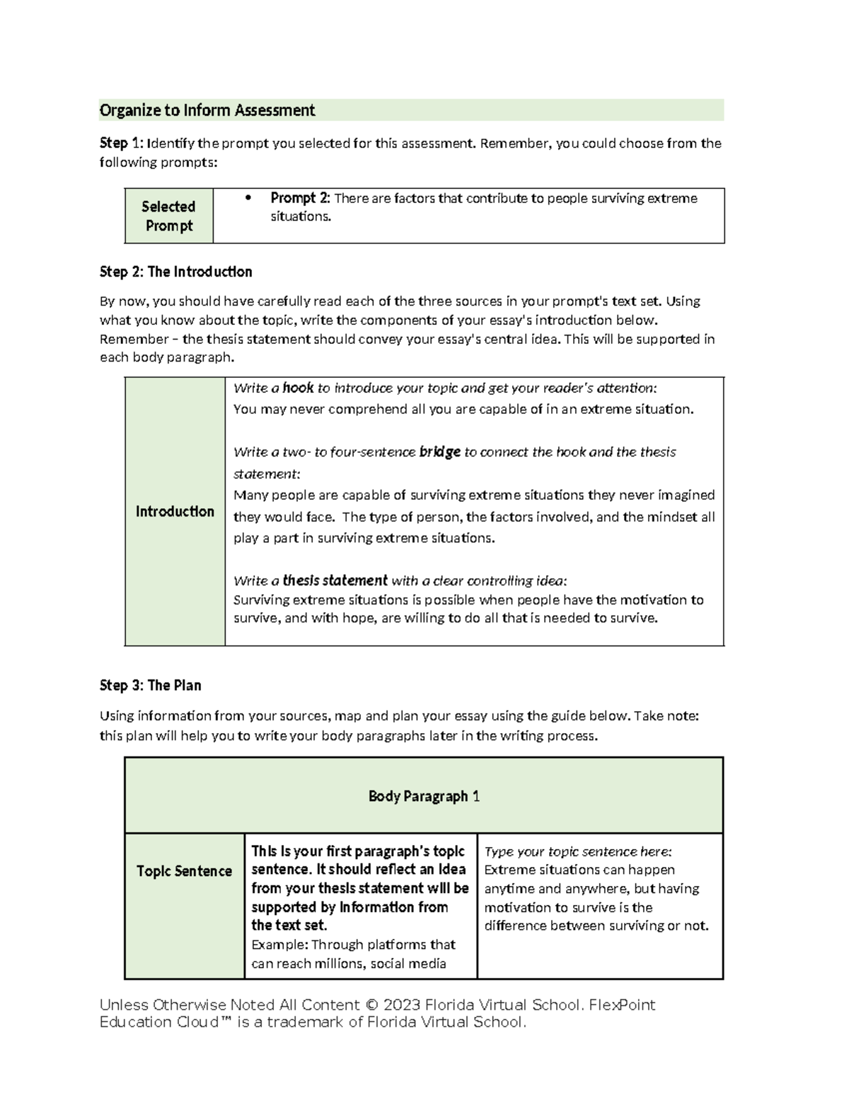 Nathan Forbes - organize to inform assessment - Organize to Inform ...