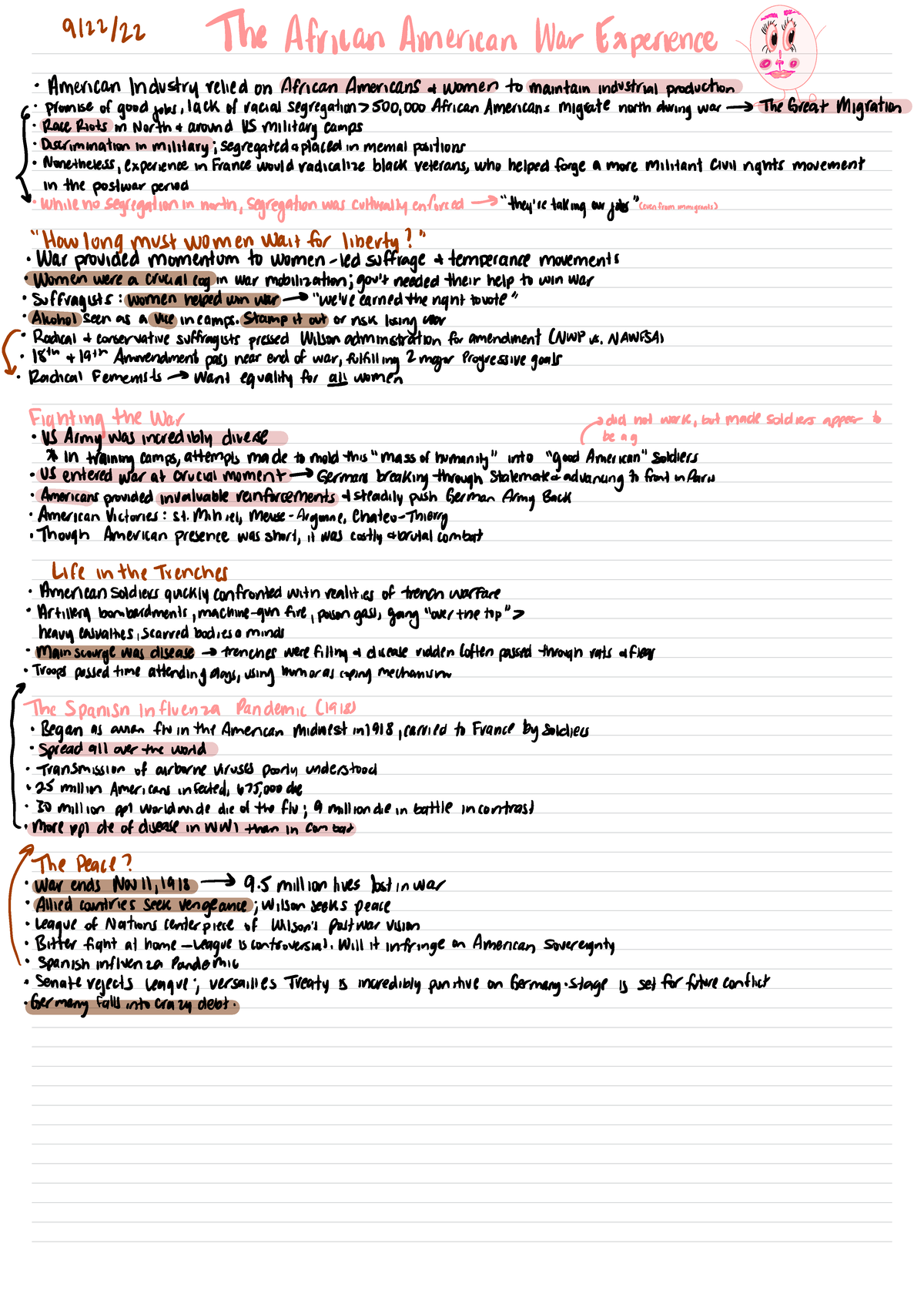 Hist 2112 The african american WWI experience - ima MAKE 9122122 The ...