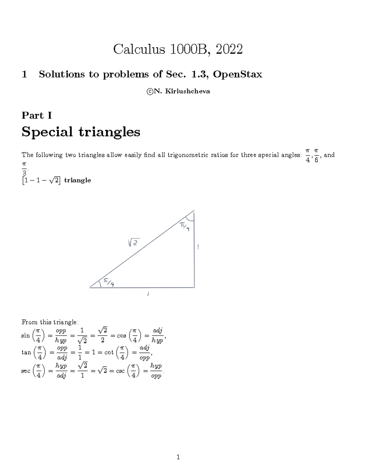 Sec1-3-problems - N. Kiriushcheva - Calculus 1000B, 2022 1 Solutions to ...