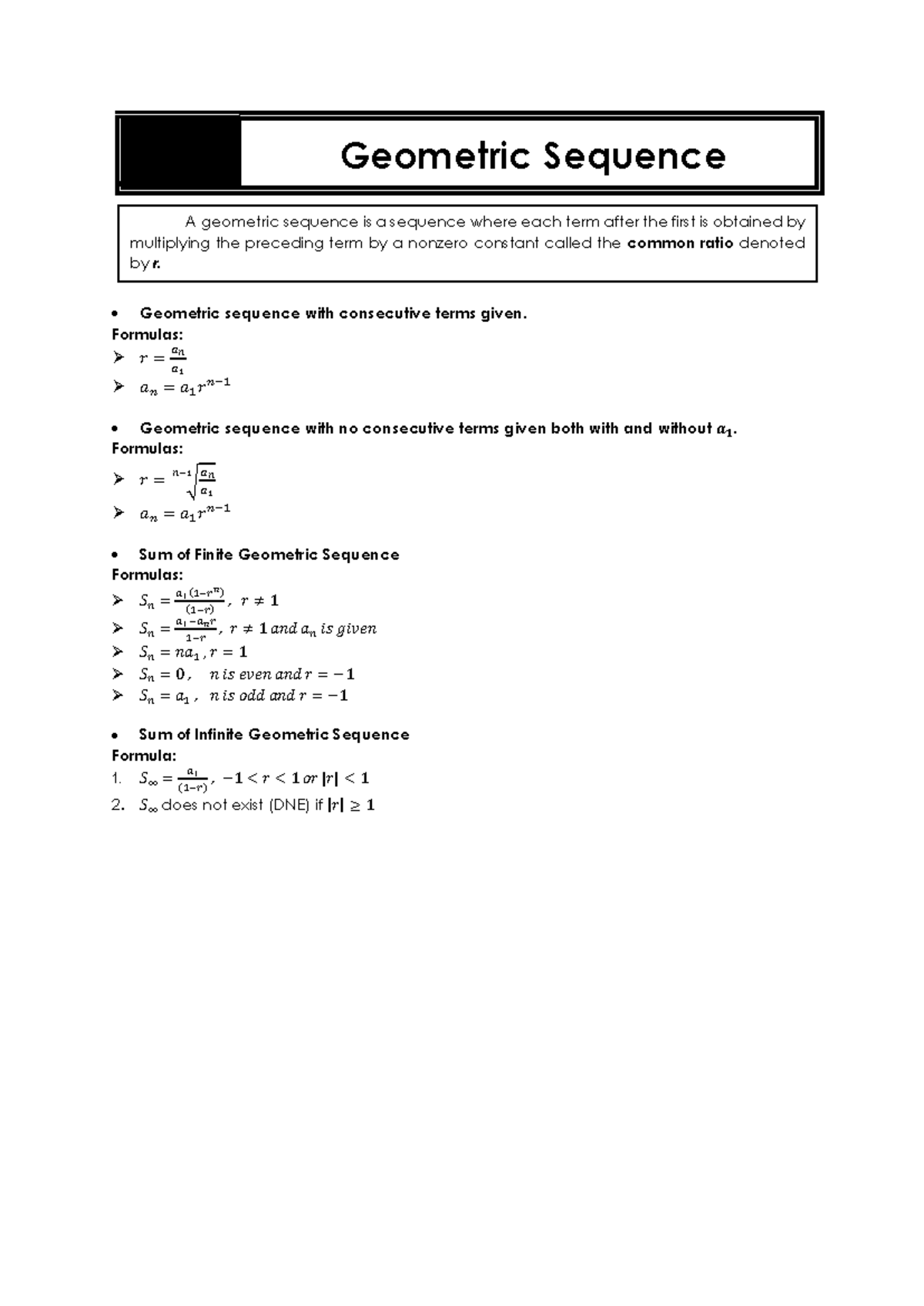 Geometric-Sequence-Reviewer - A geometric sequence is a sequence where each term after the first ...