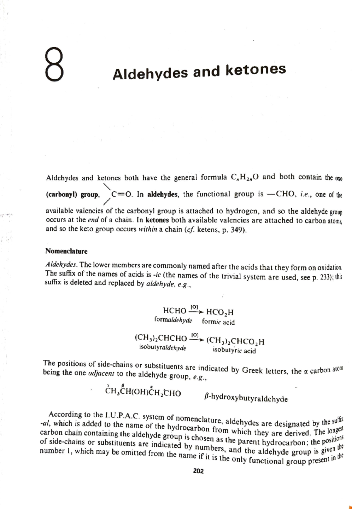 Aldehyde and Ketone - Nil - 8 Aldehydes and ketones both have the ...