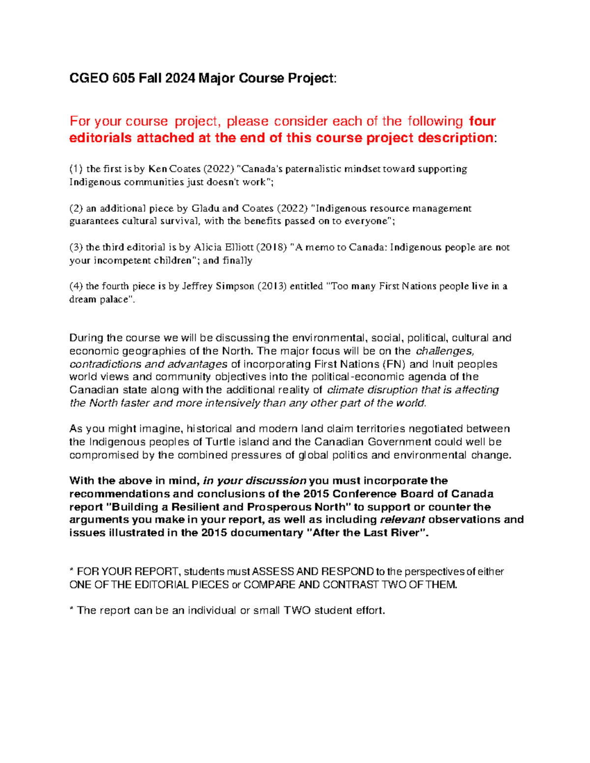 605W24 Projectand Editorials - CGEO 605 Fall 2024 Major Course Project ...