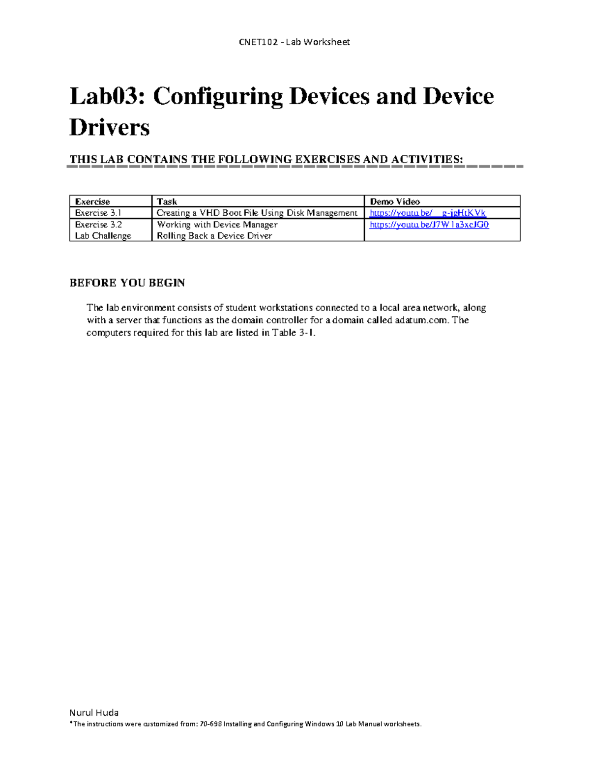 Lab03 Configuring Devices And Device Drivers - Lab03: Configuring Devices and Device Drivers ...