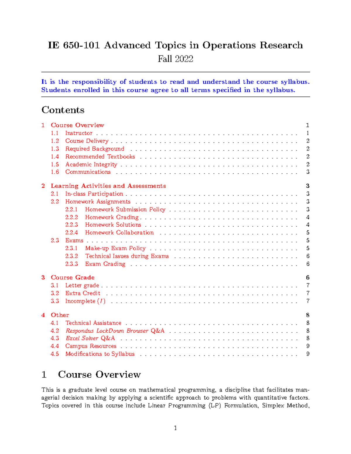 IE650 Syllabus FA2022 - IE 650-101 Advanced Topics in Operations ...