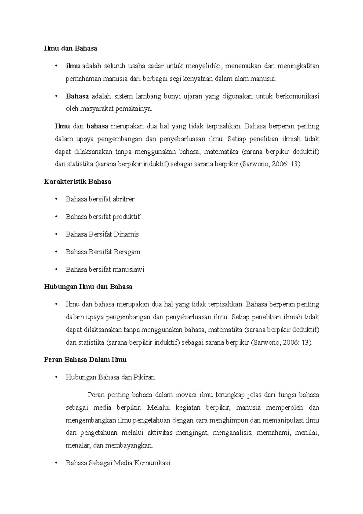 ilmu dan bahasa - Ilmu dan Bahasa ilmu adalah seluruh usaha sadar untuk ...