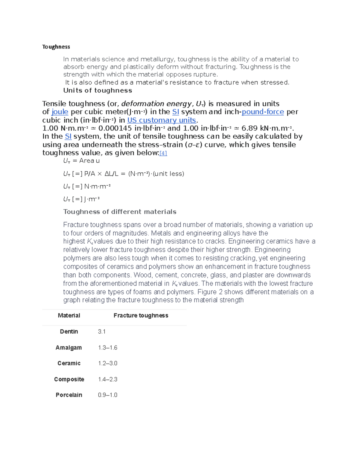 Document - all done - Toughness In materials science and metallurgy ...
