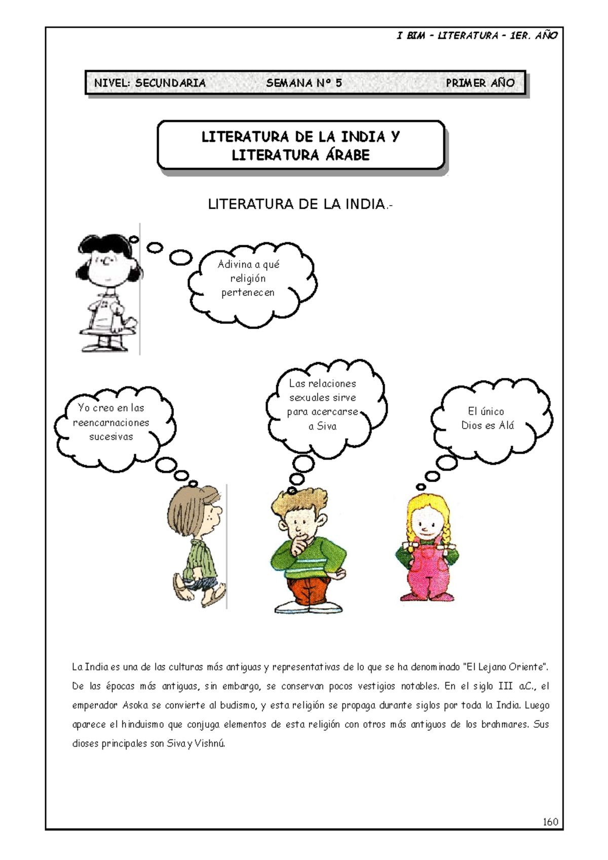 Lit- Liter- de la india - arabe - LITERATURA DE LA INDIA.- La India es ...