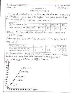 Data Analysis - Mechanical Engineering - Studocu