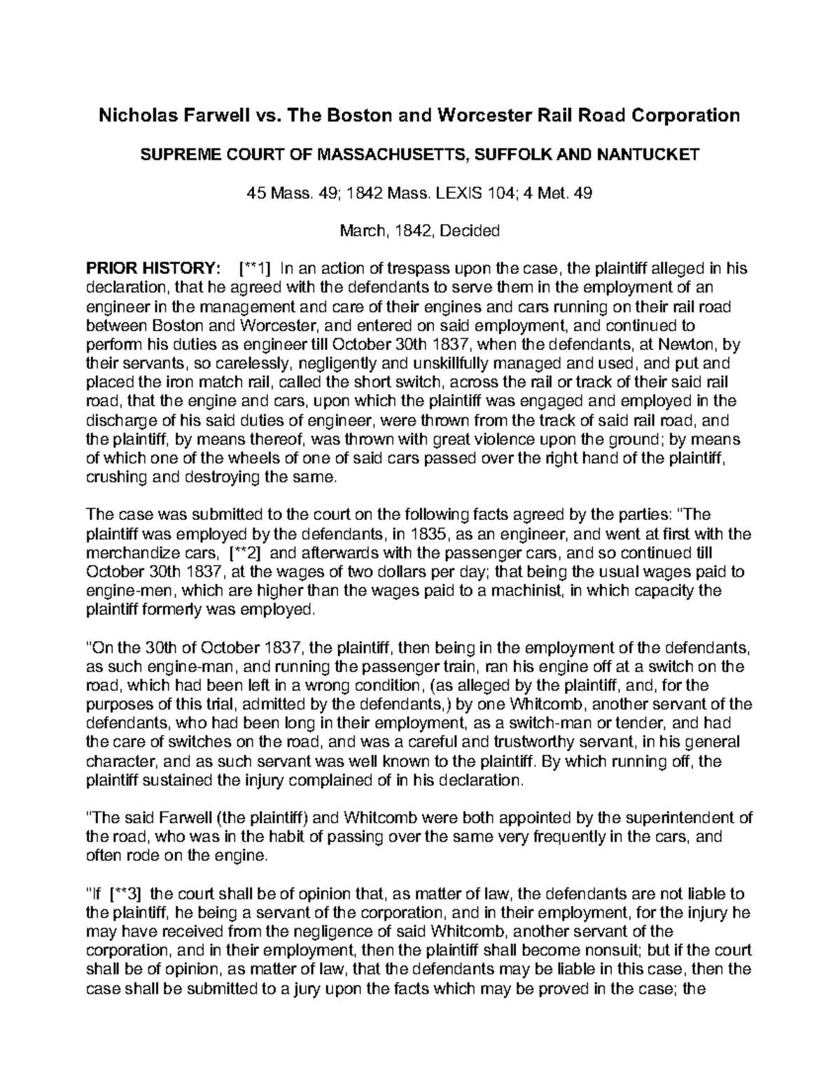 COHS208 Module 3 - Farwell - Nicholas Farwell vs. The Boston and ...