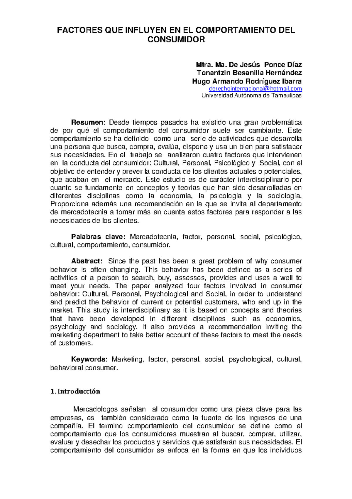 Factores Q Influyen EL Comportamiento DEL Comprador - FACTORES QUE ...
