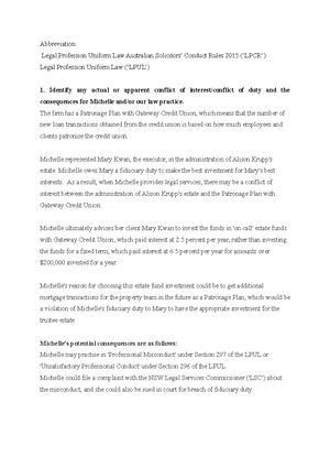 EPR 3.2 (Completed) - Ethics and professional responsibility - Itemised ...