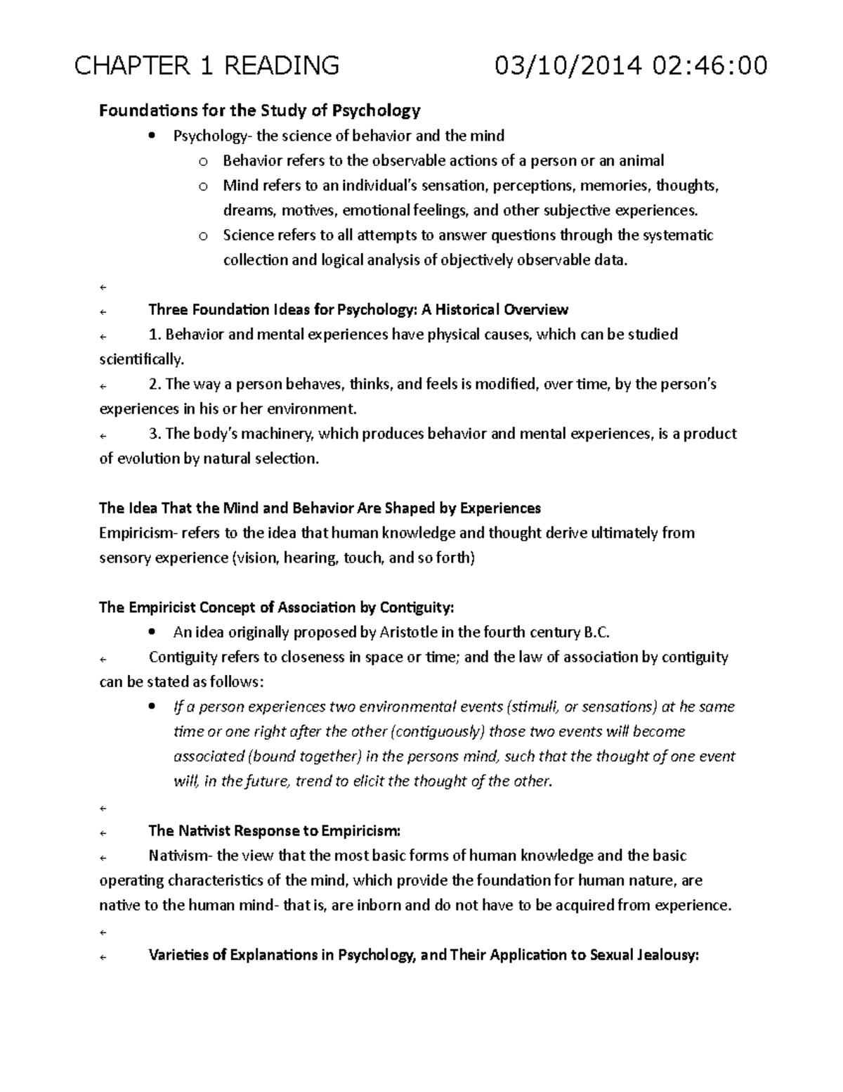 Chap 1 4 Reading TEST 1 Test 1 Lecture Review CHAPTER 1 READING 03