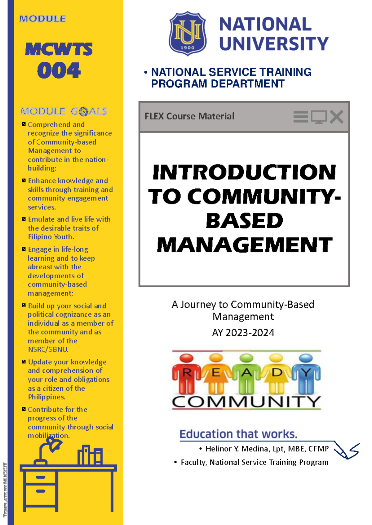 Wk5 NSTP2 Intro-to-Community-Based-Management Medina-Autosaved - FLEX ...
