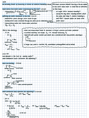 Exam 1 notes - Prof: Adam Roddy - BOT 4503 - Studocu