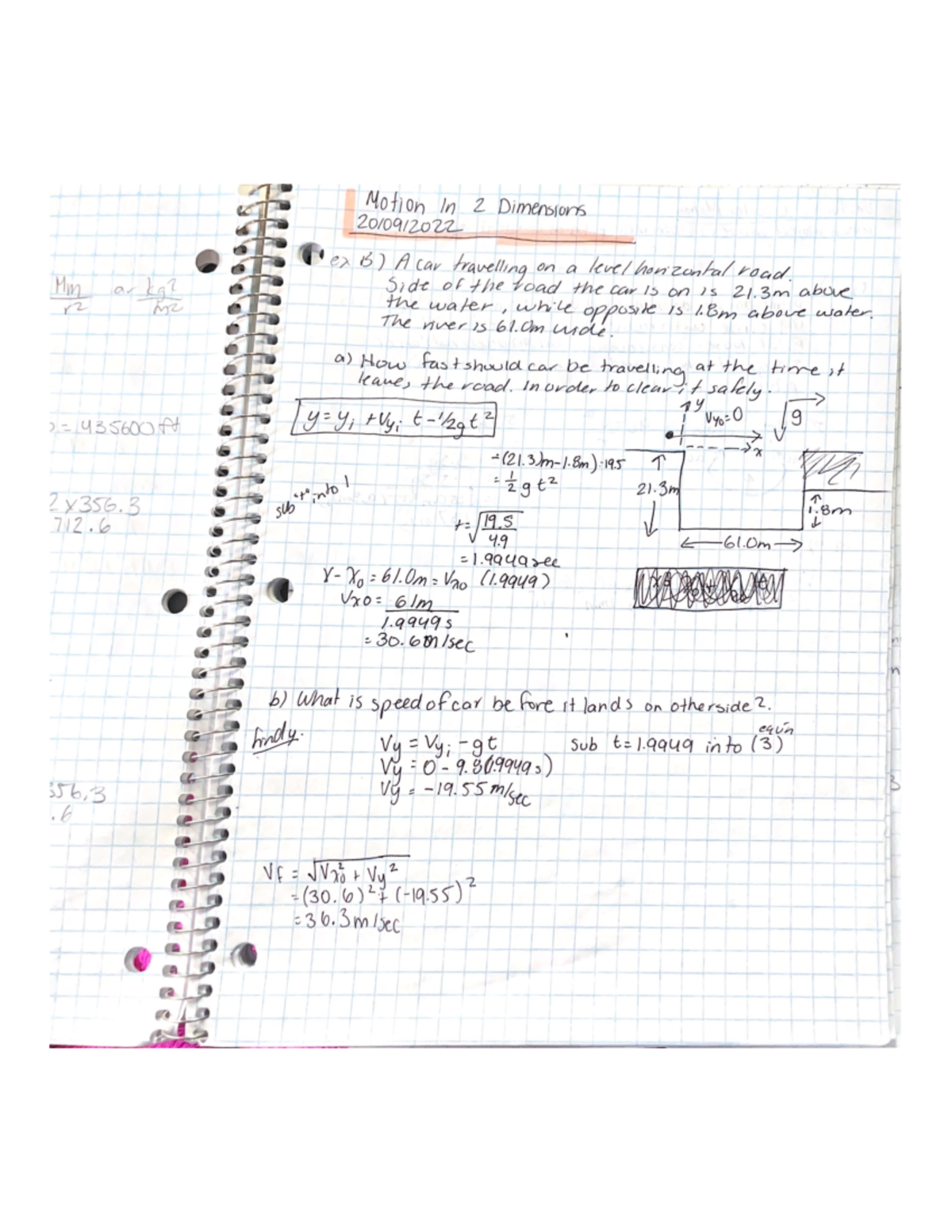 Motion in 2 Dimensions - PHYS-1006EL - Studocu