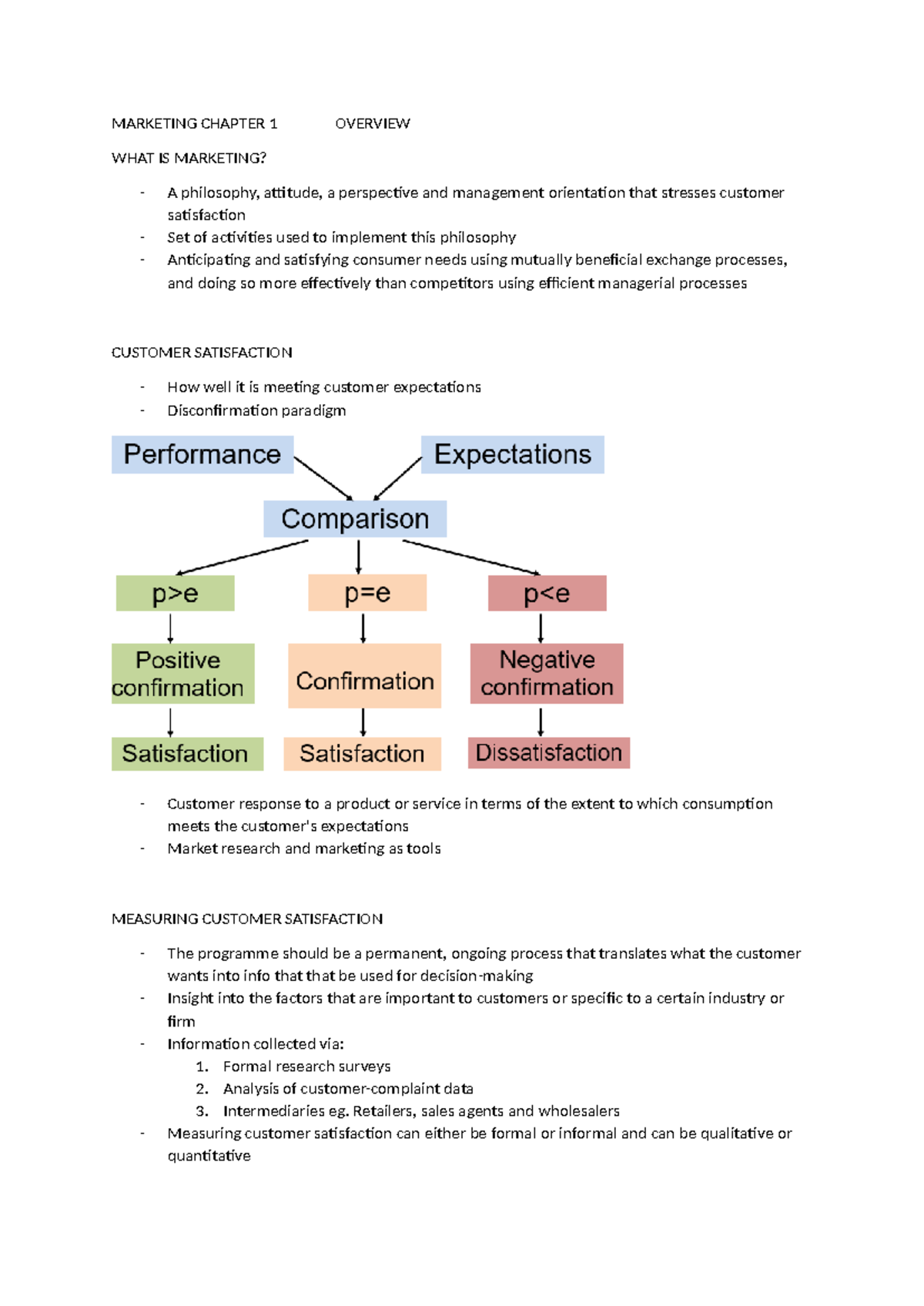 Marketing Chapter 1 Overview - MARKETING CHAPTER 1 OVERVIEW WHAT IS ...