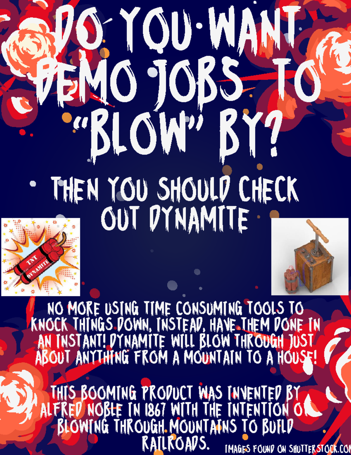 Dynamite Poster - uts good - DO YOU WANT DEMO JOBS TO “BLOW” BY? THEN ...