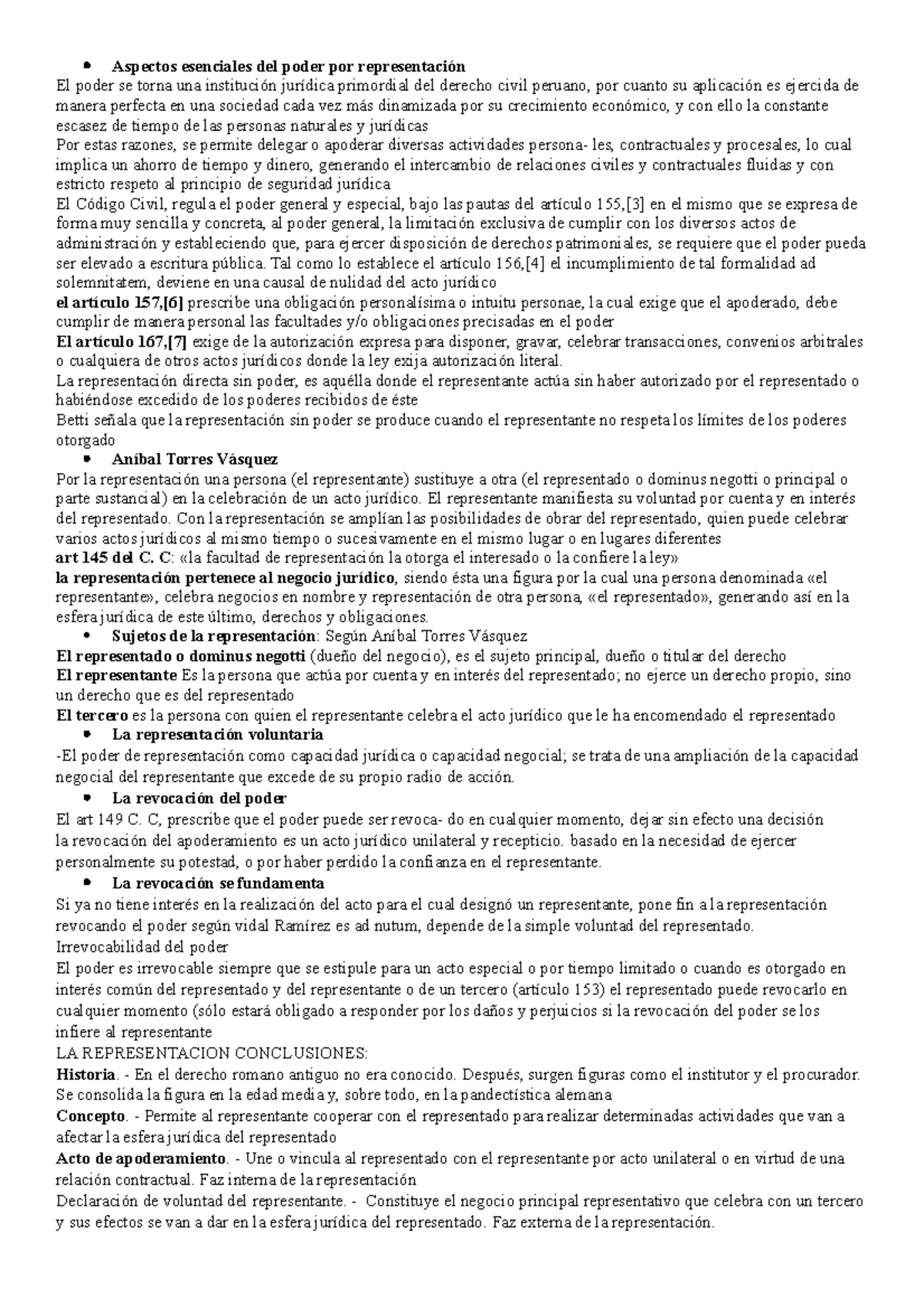 Poder de Representacion - Aspectos esenciales del poder por ...