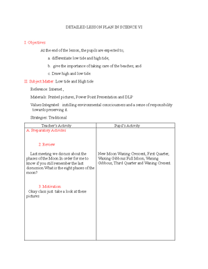 Detailed Lesson Plan in Filipino 1 - Daily Lesson Plan SCHOOL: Grade ...