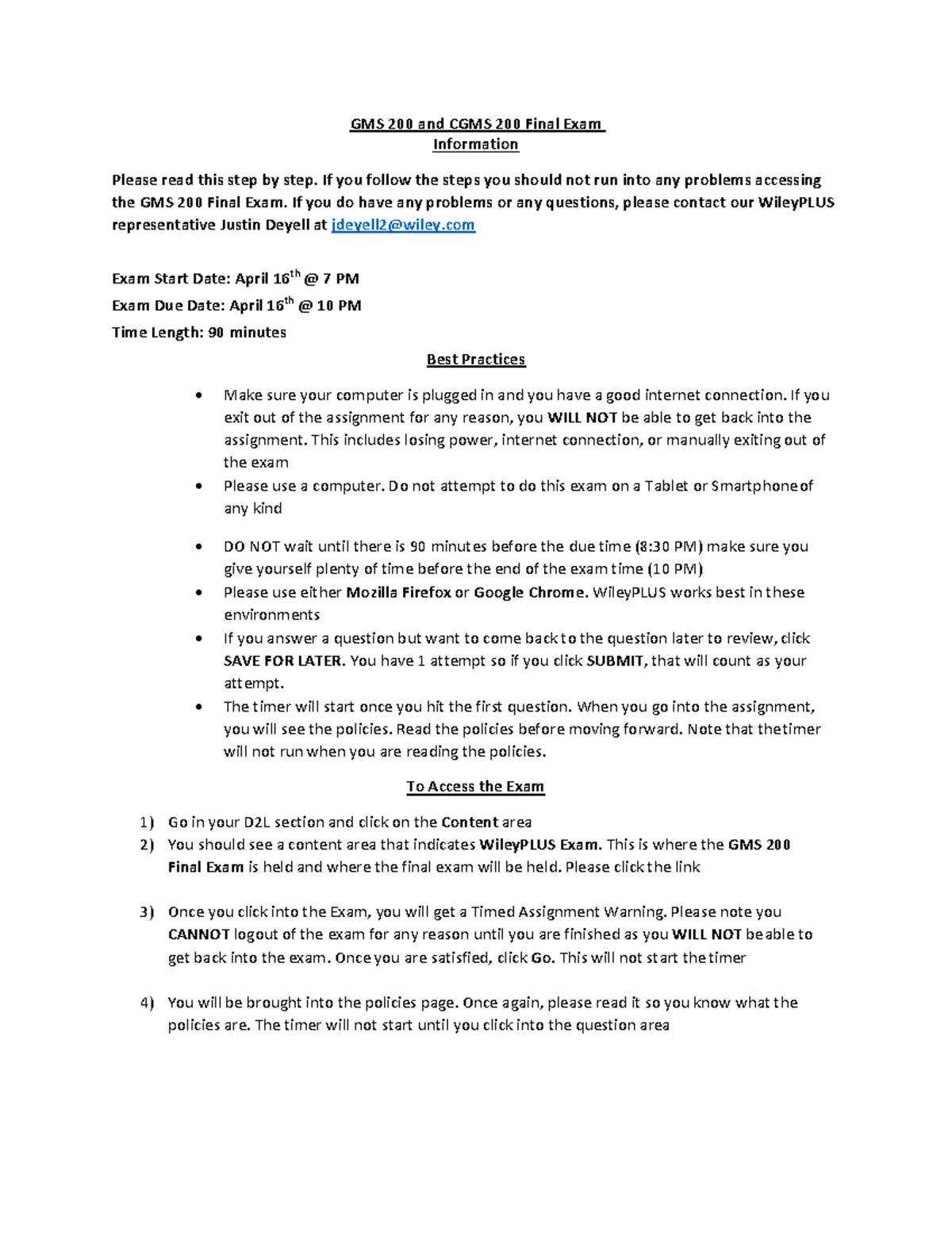 Final Exam - Warning: TT: undefined function: 32 GMS 200 and CGMS 200 ...