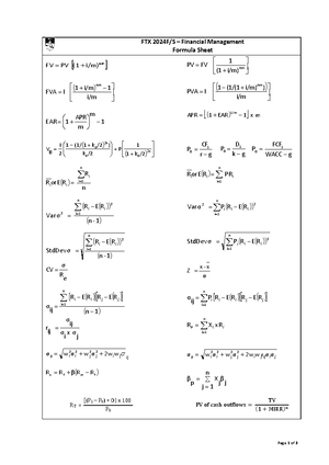 FTX2024S week 8 CB class examples - # elk Dap i't all Budgeting Class Example 1 : All 5 ...