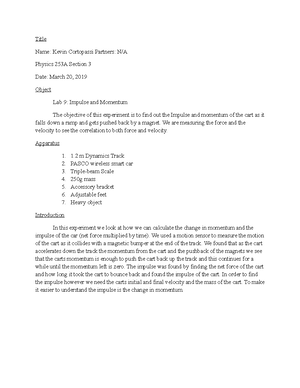 Lab Report Determination of Pi - 5 How to Write the Lab Report - Sample Instruction Experimental ...