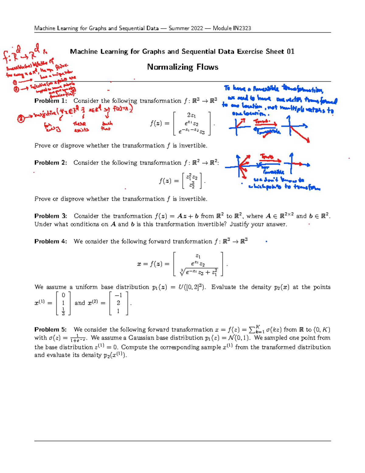 Normalizing Flows Exercise - Machine Learning for Graphs and Sequential Data — Summer 2022 ...