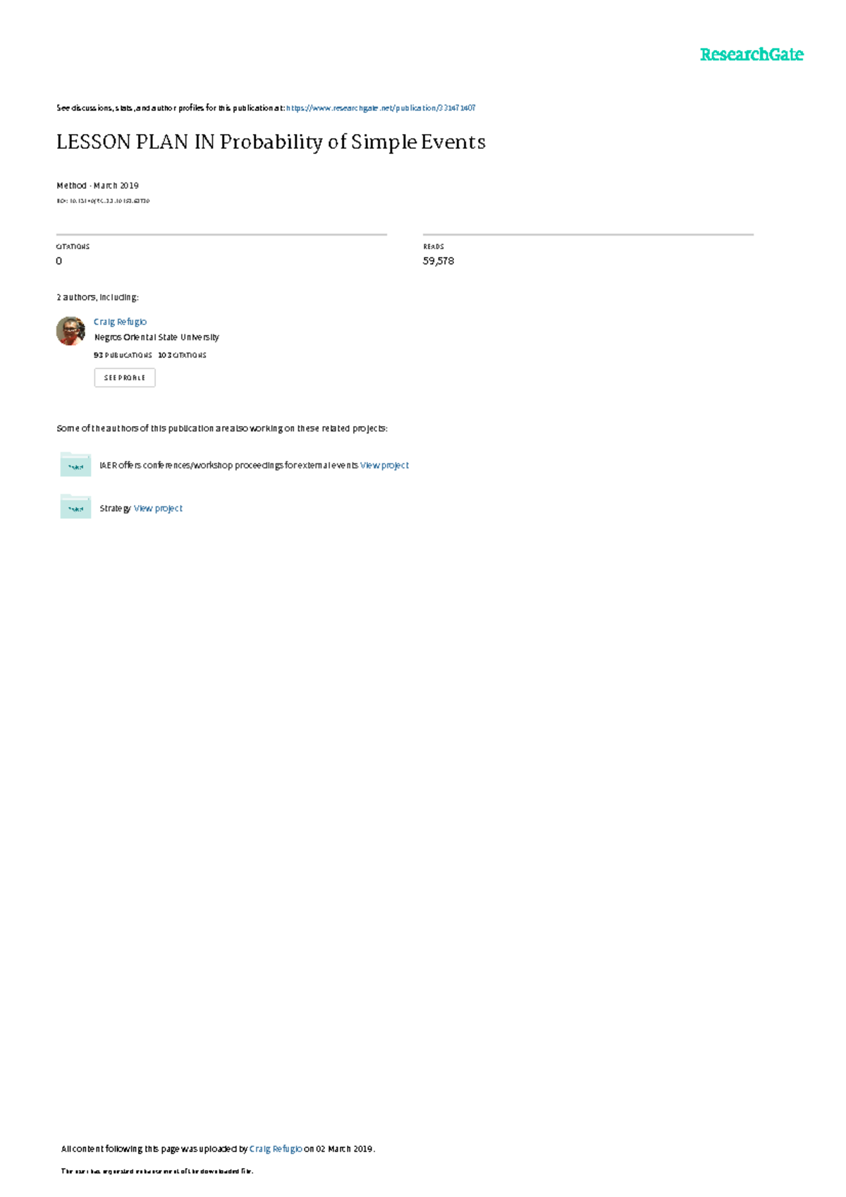Simple events - See discussions, stats, and author profiles for this ...