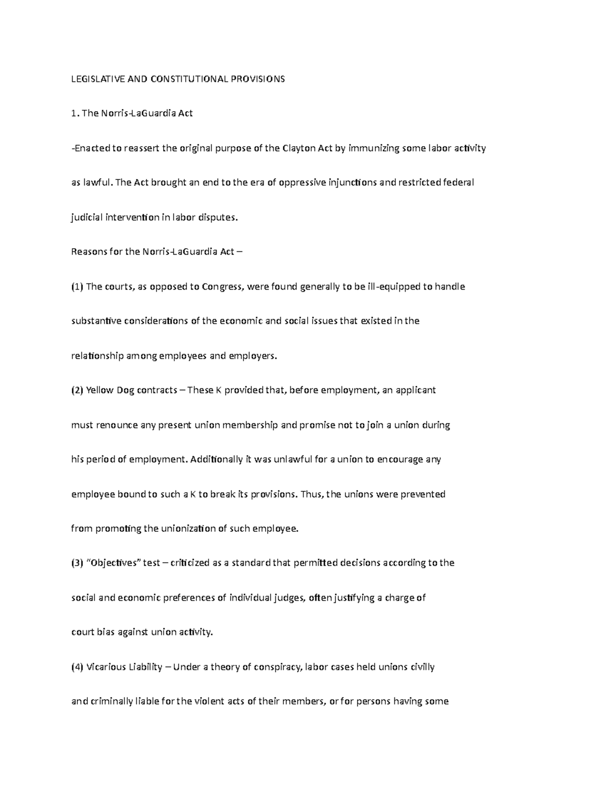 Legislative AND Constitutional Provisions - LEGISLATIVE AND ...