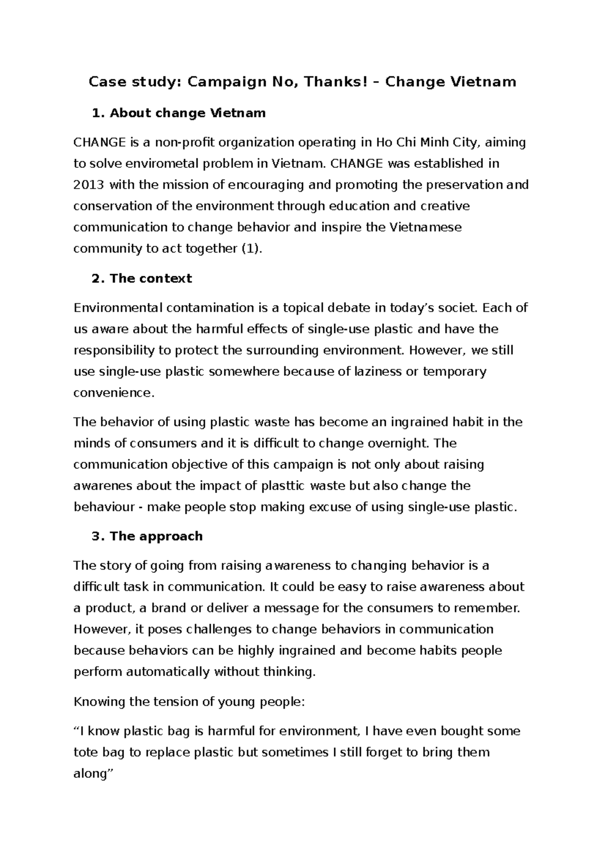 No thanks campaign - sdgdfsegdgfsd - Case study: Campaign No, Thanks ...