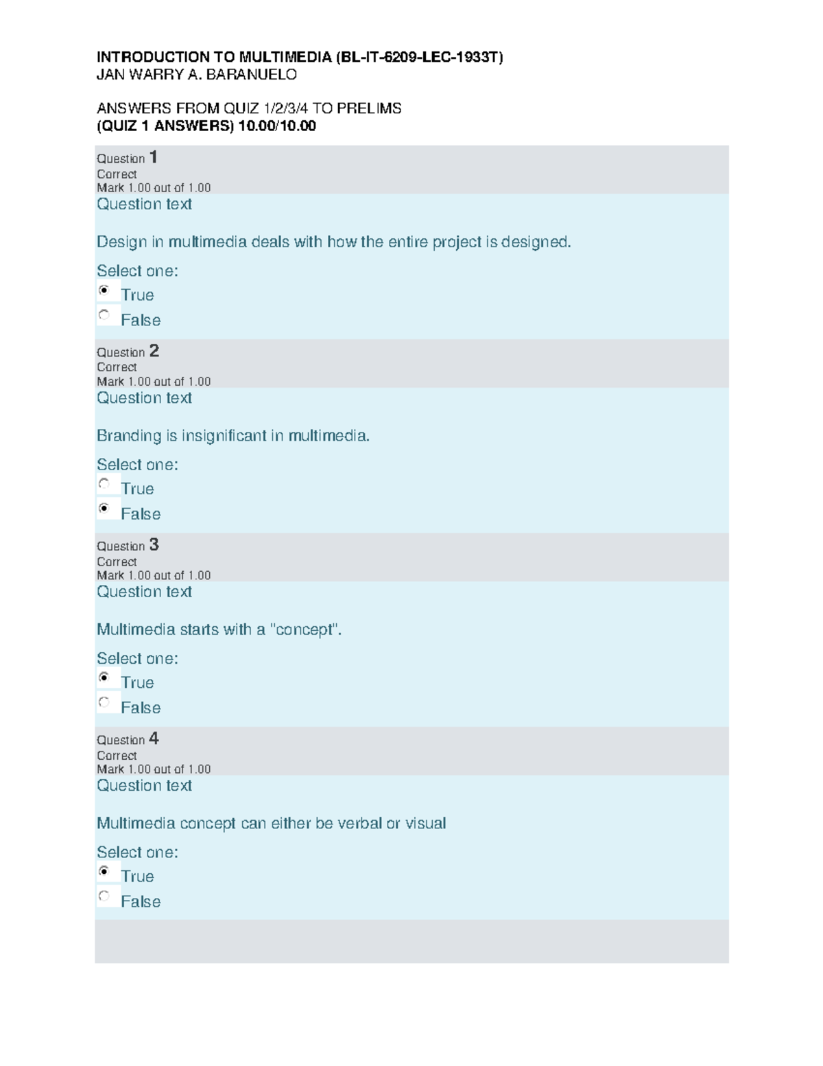 455395135 Intro TO Multimedia QUIZ 1 TO Prelims pdf - JAN WARRY A ...