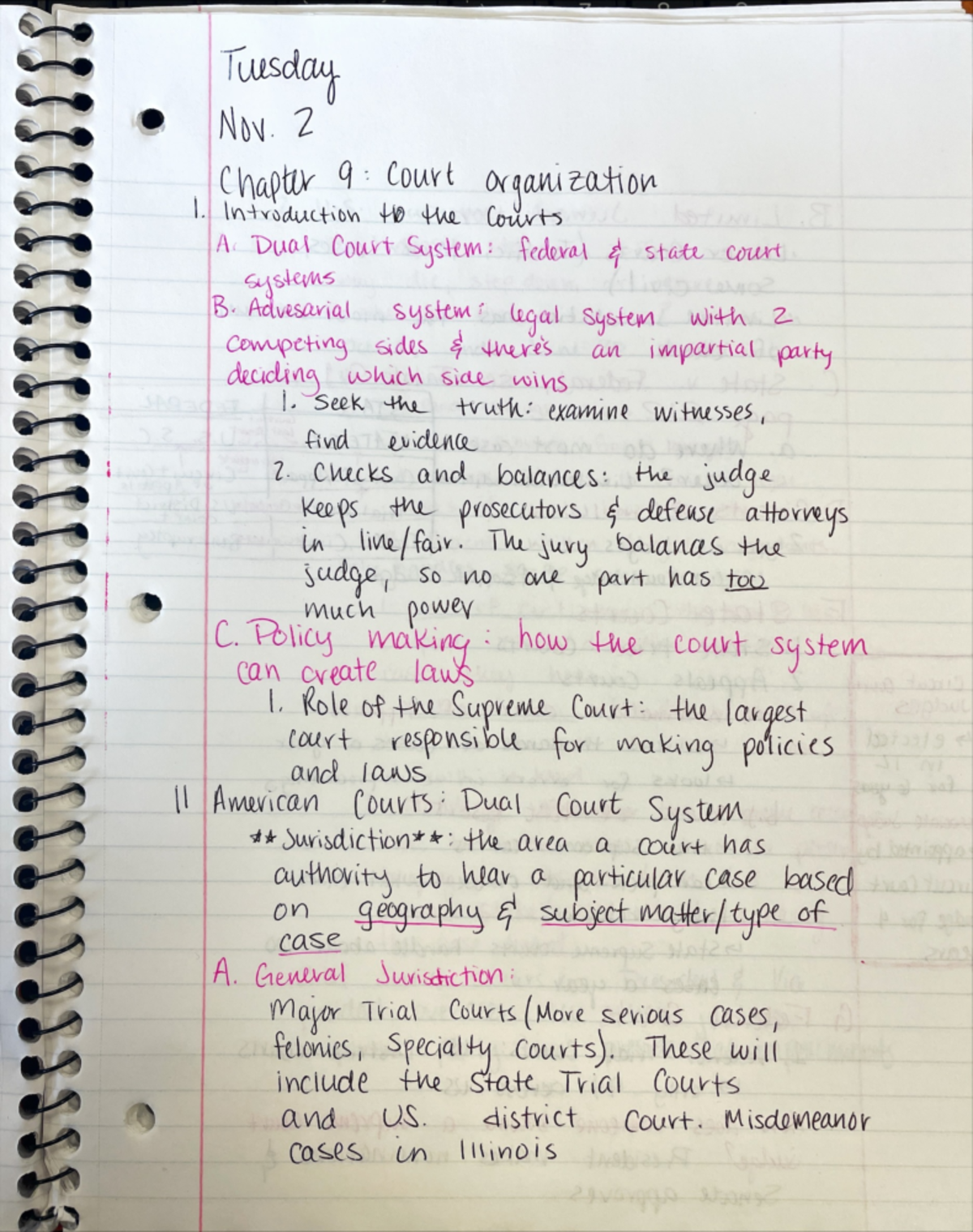 Court Organization - Sf OE, Chapter 4 Court Ov av 2041 0M lL ...