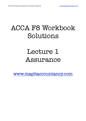 ACCA F8 (AA) Past Papers 10 years - Fundamentals Level – Skills Module ...