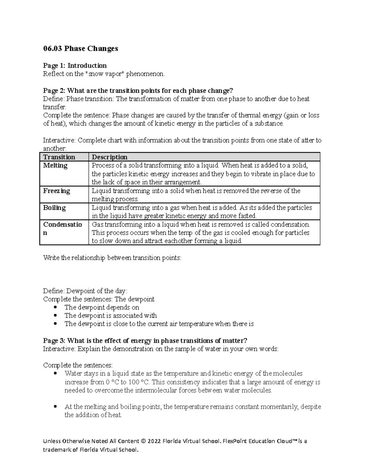 06 03 Phase Chnages - This is for chemistry class - 06 Phase Changes ...