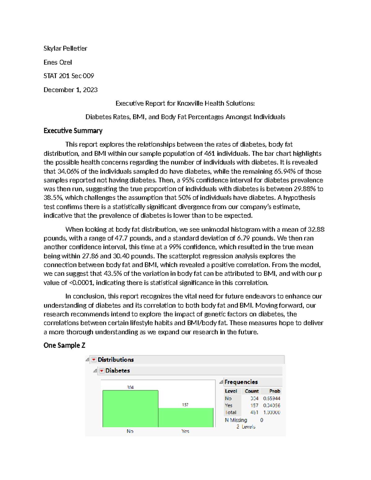 Stat 201 project - Skylar Pelletier Enes Ozel STAT 201 Sec 009 December ...