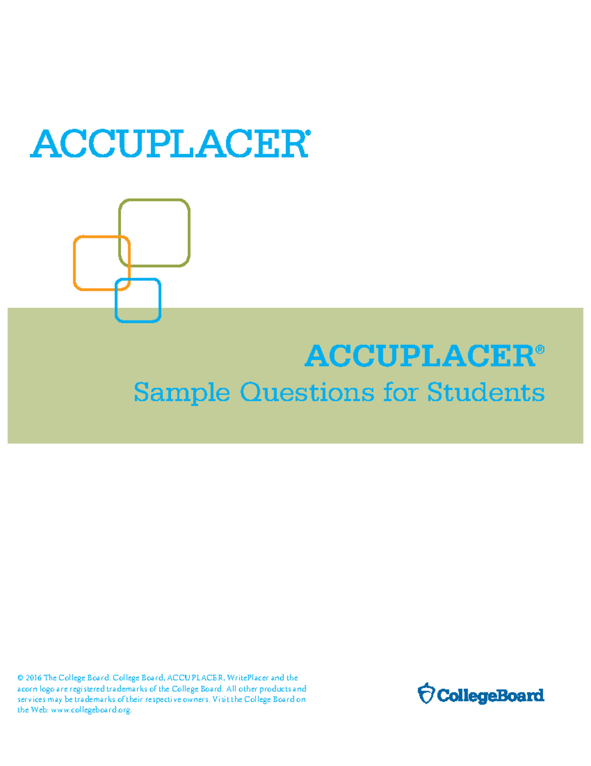 Accuplacer-sample-questions-for-students - ACCUPLACER ® Sample ...
