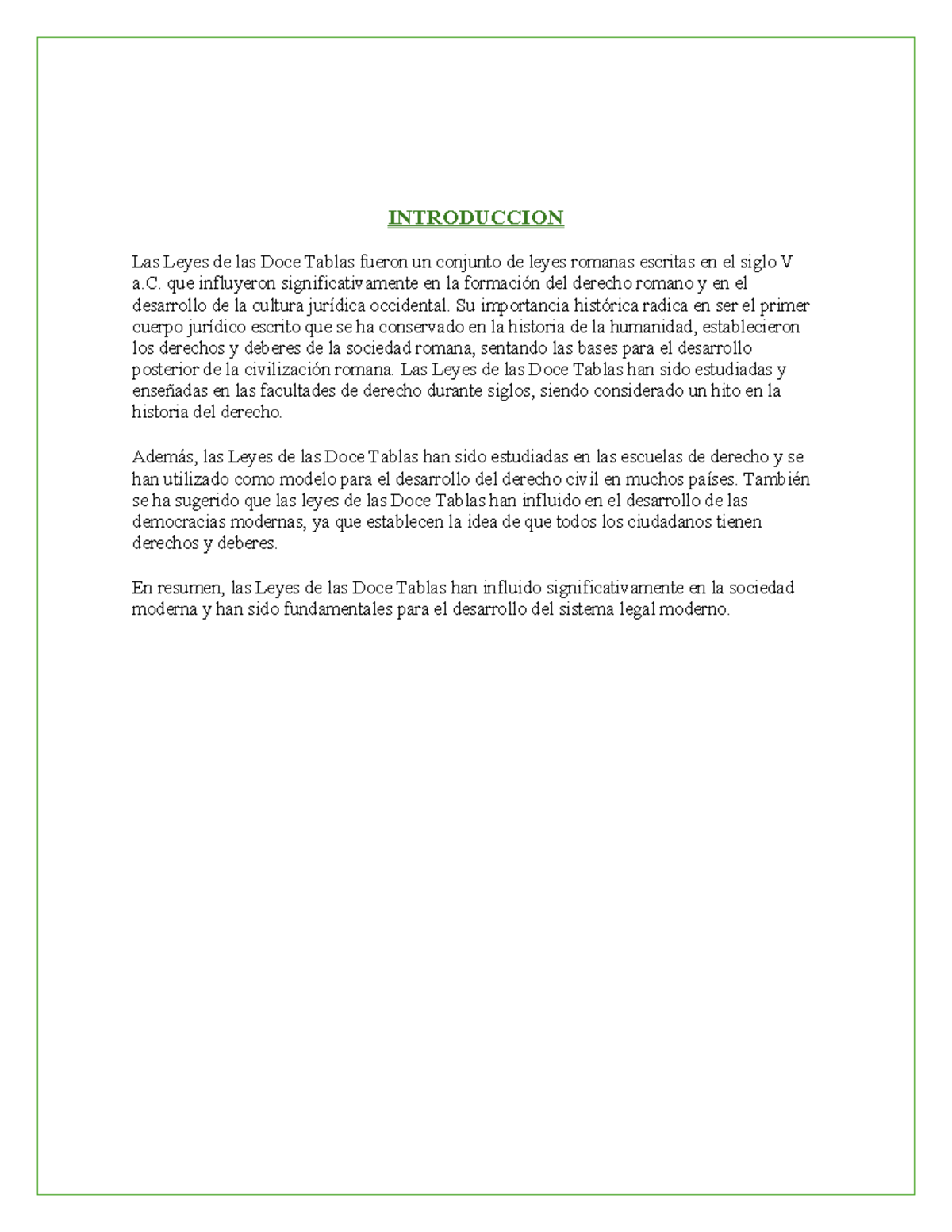 ley de las doce tablas en derecho romano - INTRODUCCION Las Leyes de ...