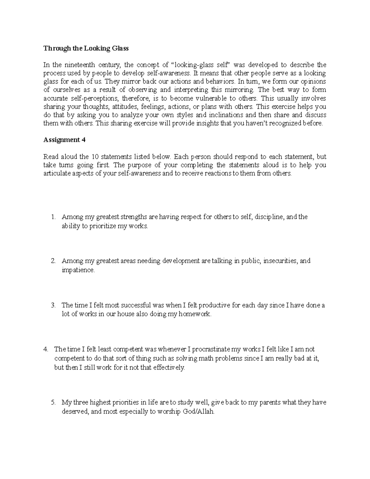 AOM-assignments-456 - Lecture notes 4-6 - Through the Looking Glass In ...